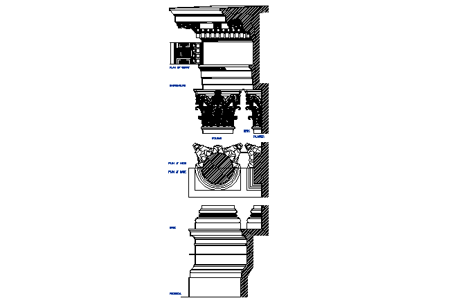 Corinthian Column Autocad Column Detail Autocad Dwg Files | Corinthian